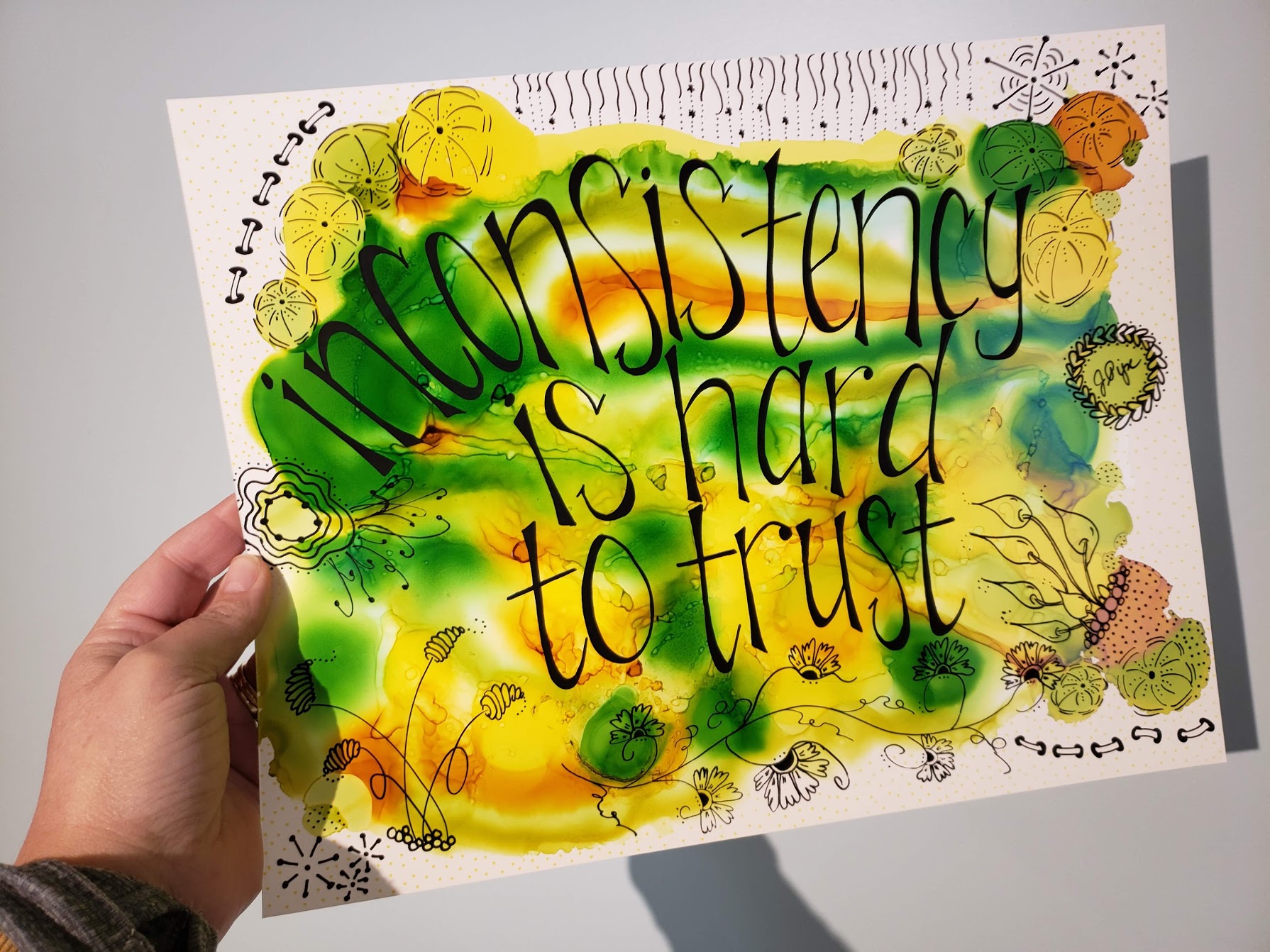 Inconsistency Is Hard To Trust - Jenn Pipe & Self Esteem Through Art