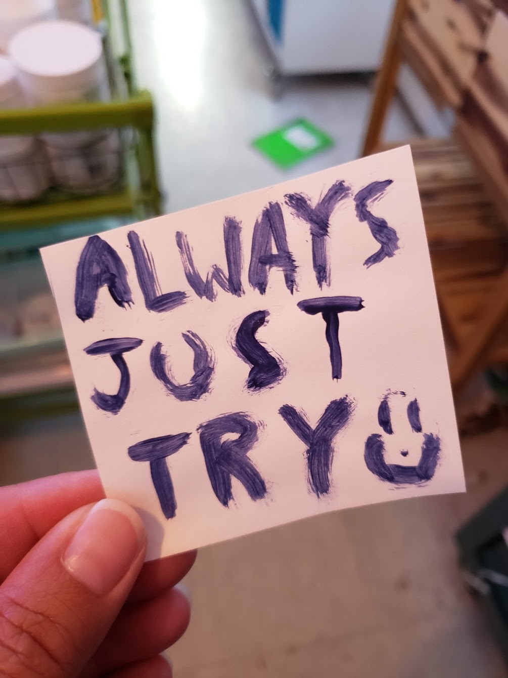 Always Just Try - Jenn Pipe & Self Esteem Through Art