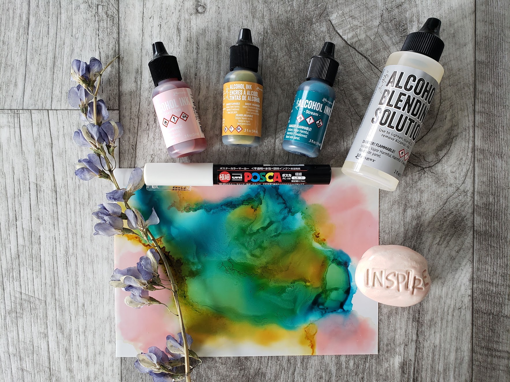 The Art of Alcohol Inks - Jenn Pipe & Self Esteem Through Art